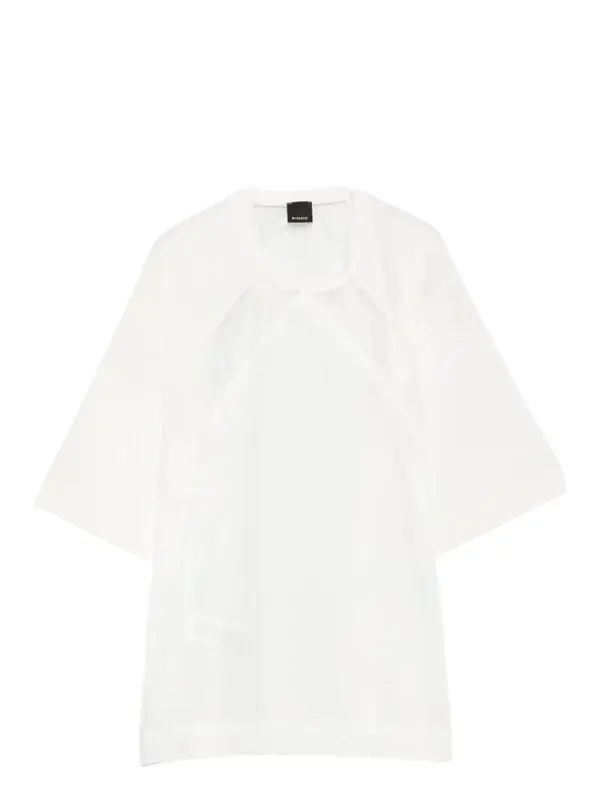 Pinko Lace Panel T-shirt - White