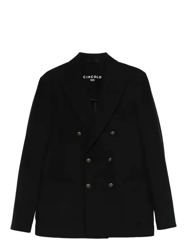CIRCOLO 1901 Double-breasted Jacket - Black