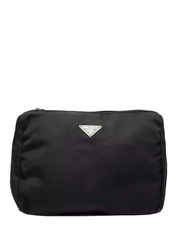 Prada 2000-2013 Tessuto Cosmetic Pouch - Black