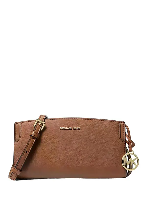 Michael Kors Saffiano Leather Crossbody Bag - Brown