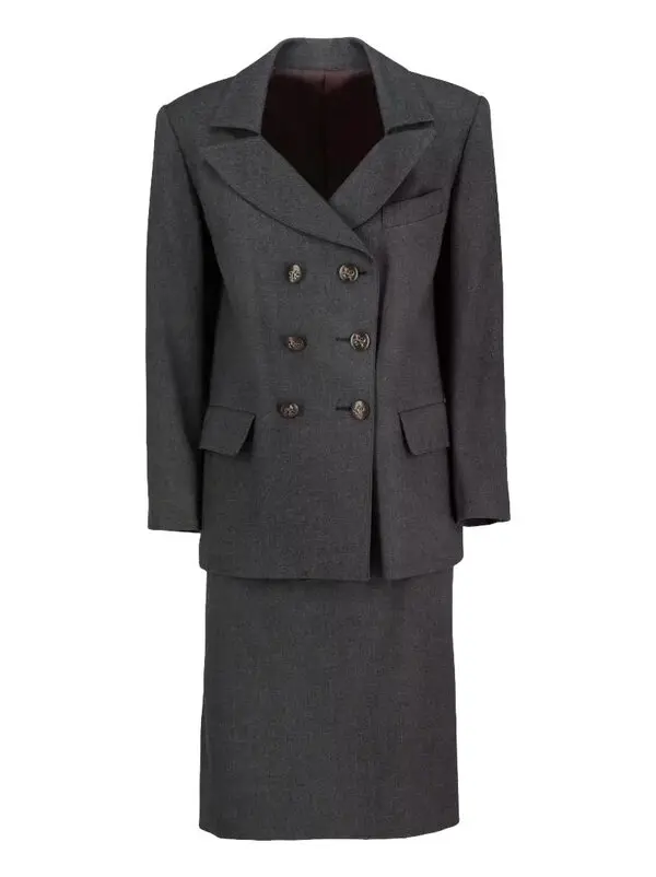 Hermès Double-breasted Suit - Grey