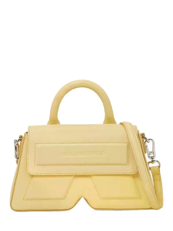 Karl Lagerfeld Ikon Leather Tote Bag - Yellow