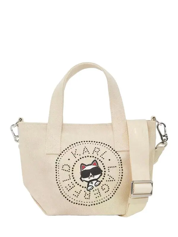 Karl Lagerfeld Ikon Choupette Tote Bag - Neutrals