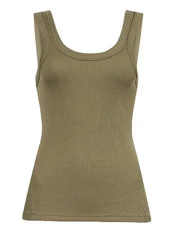 Rag & Bone Essential Stretch-rib Tank Top - Dkolv