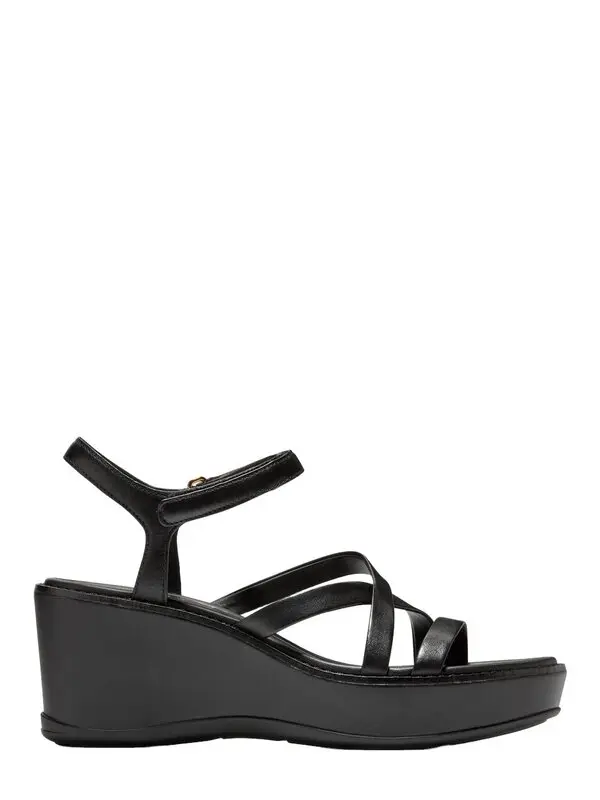 Cole Haan Grand Ambition Azzura Strappy Wedge Sandal - Black