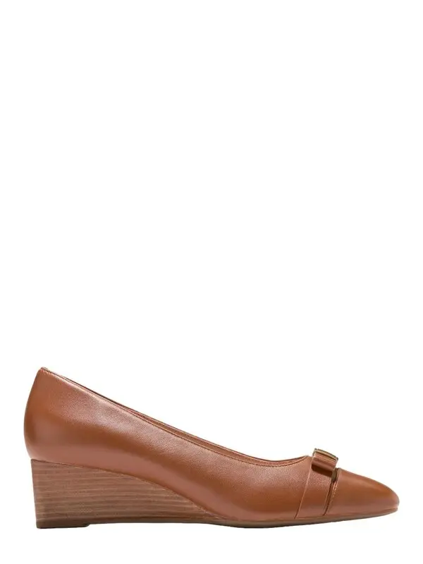 Cole Haan Go-to Malta Bow Wedges - British Tan