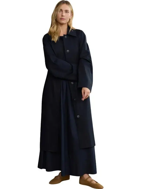Jenni Kayne Leo Trench Coat - Dark Navy