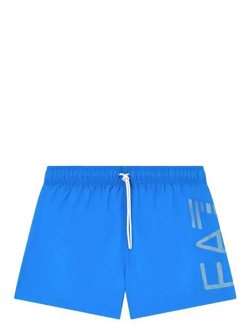 Emporio Armani Active Swimsuit In Technical Fabric - Blue