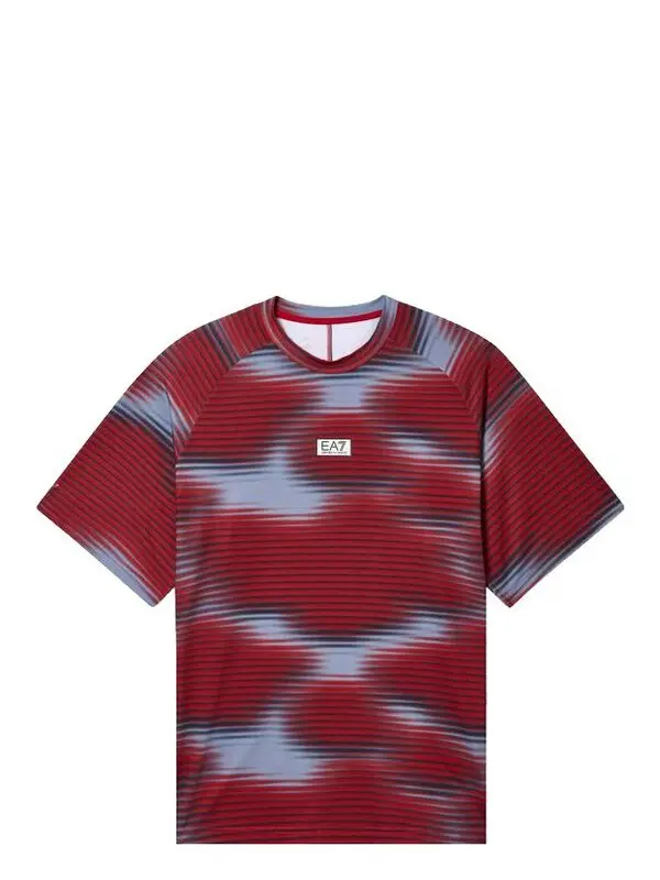 Emporio Armani Dynamic Athlete Printed T-shirt - Red