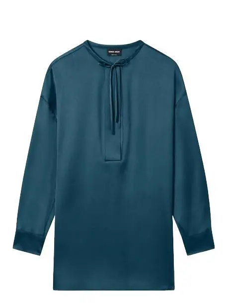 Giorgio Armani Long Silk Shirt - Green