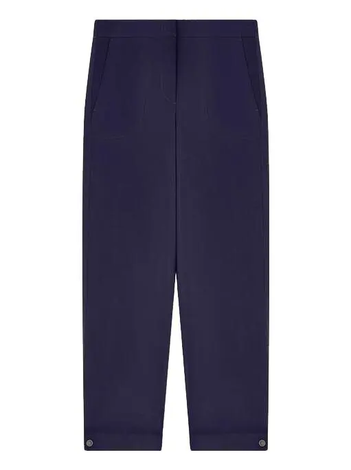 Giorgio Armani Technical-cady Straight Trousers - Blue / Navy