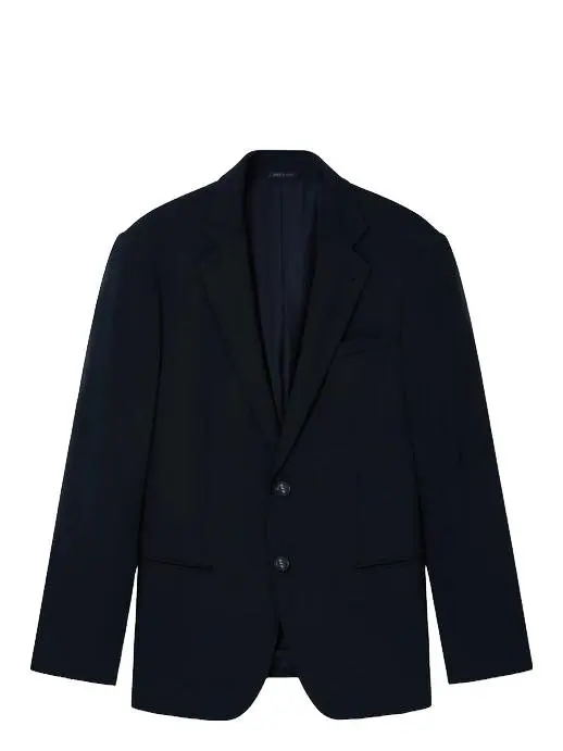 Giorgio Armani Pure Virgin Wool Soho Line Single-breasted Jacket - Black