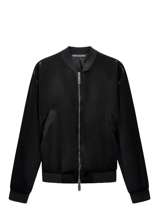 Giorgio Armani Velvet Blouson - Black