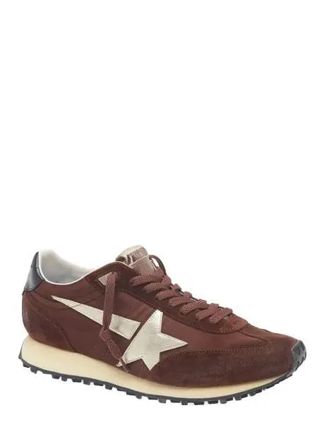 GOLDEN GOOSE Running Marathon Sneakers - Brown/platinum