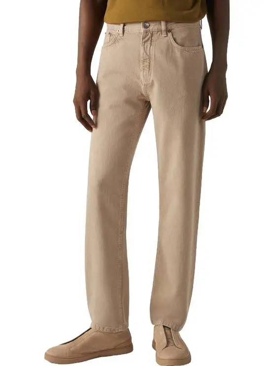 Zegna Slim Fit Jeans - Beige