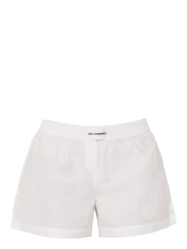 DES_PHEMMES Mid-rise Boxer Shorts - Off-white