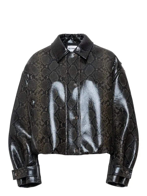 DES_PHEMMES Bomber Jacket - Dark Green