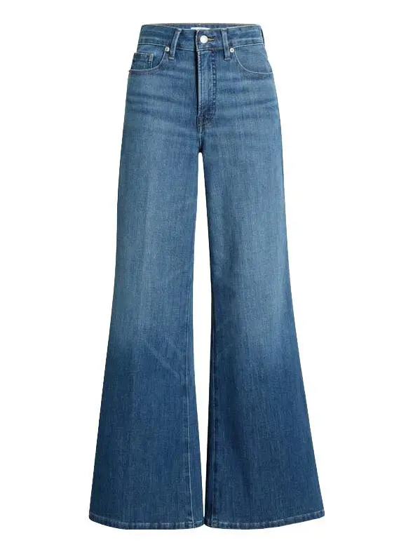 Good American Soft Tech Good Waist Palazzo Jeans - Indigo1281