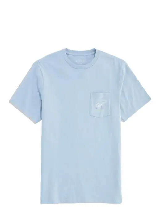 Vineyard Vines Coral Permit Graphic T-shirt - Del Mar Blue