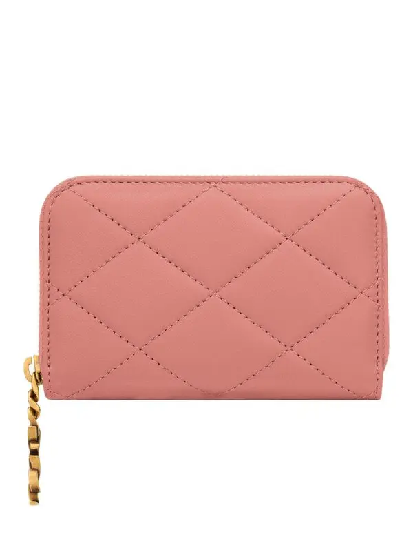 Saint Laurent Cassandre Bijou Change Purse - Tulip Pink