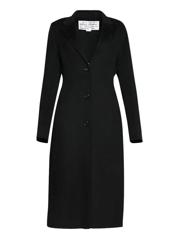Acne Studios Long Wool Coat - Black