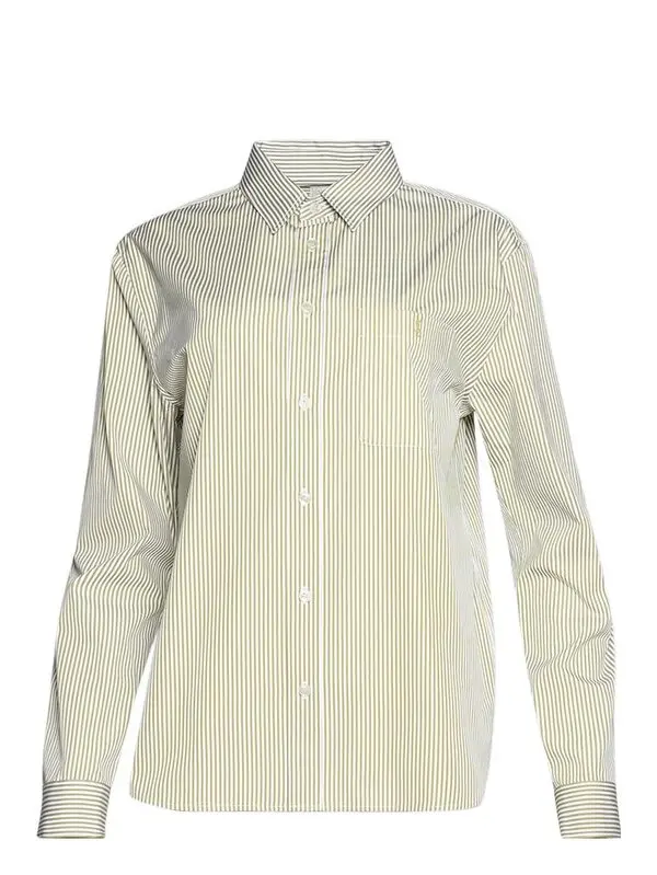 Saint Laurent Striped Shirt - Green