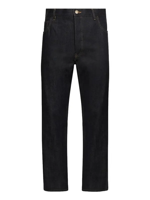 Thom Browne Denim 5-pocket Trousers In Japanese Selvedge - Navy