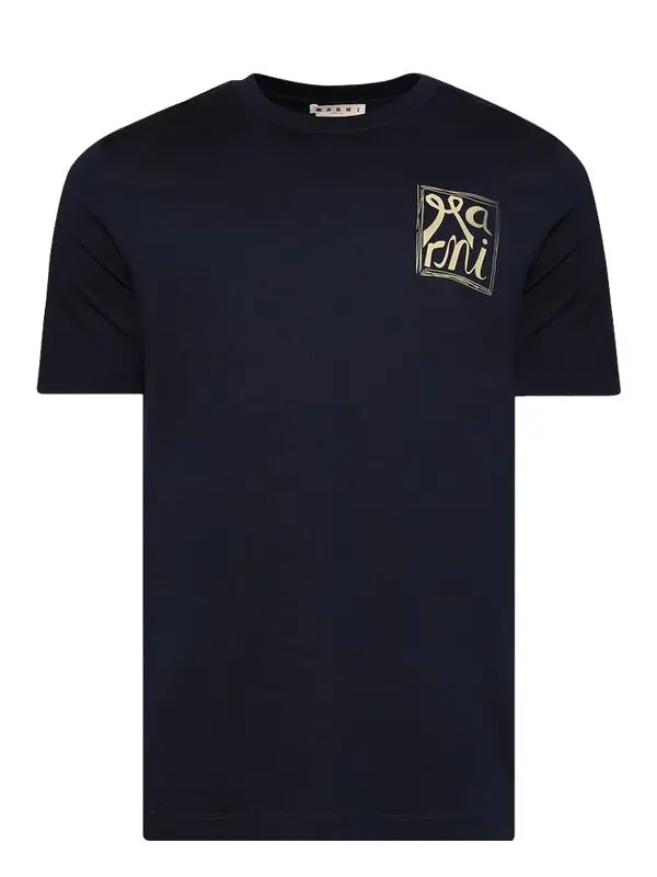 Marni Short Sleeve Tee Blublack - Navy