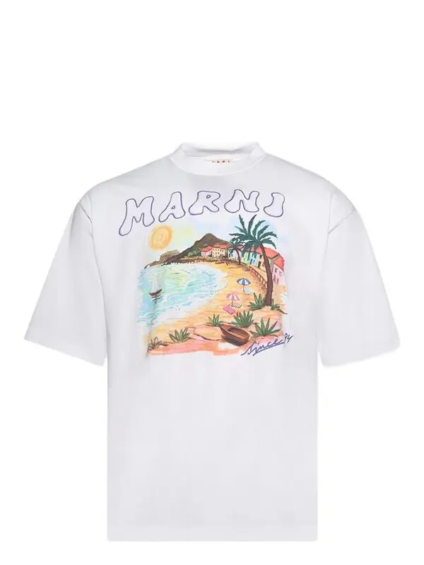 Marni Short Sleeve Tee Lily - White
