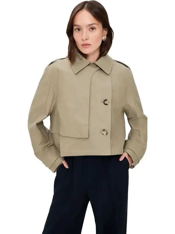 Rag & Bone Cropped Trench - Khaki