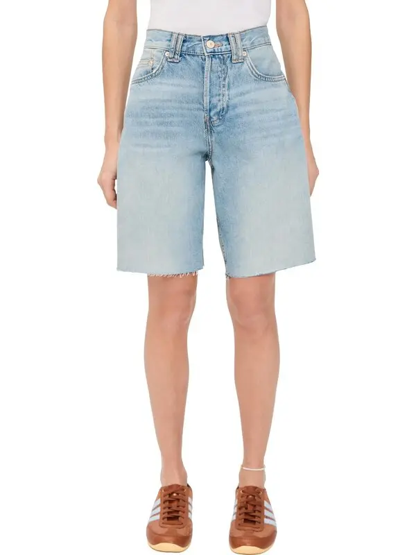 Free People Montana Denim Shorts - Cowgirl Blues