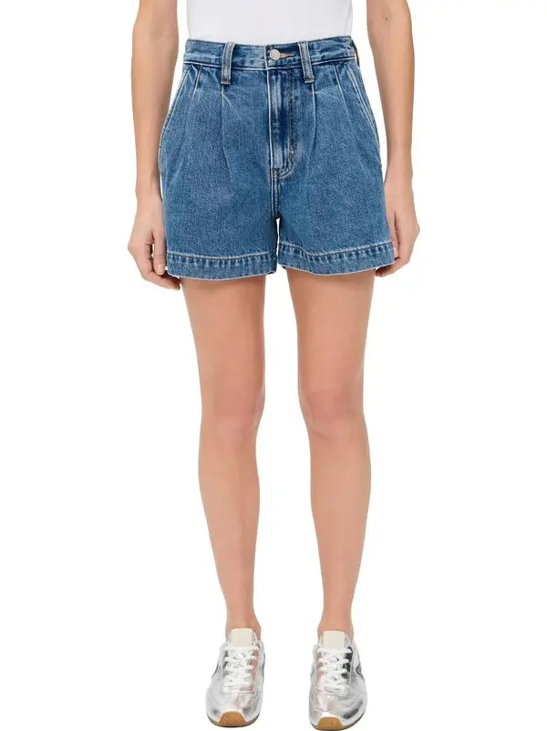 DAZE Coronado Pleated Denim Shorts - Montage