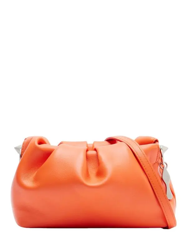CHRISTIAN LOUBOUTIN Eva Mini Leather Crossbody Bag - Orange