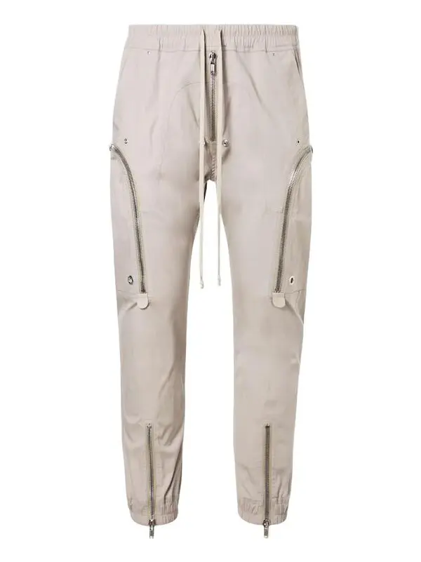 Rick Owens Bauhaus Cotton-blend Poplin Cargo Pants - White