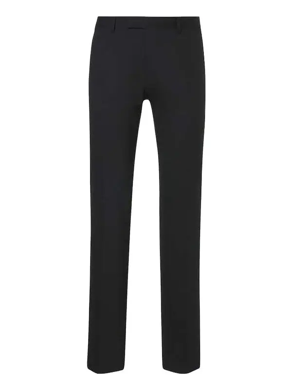 LARDINI Wool Tuxedo Pants - Black