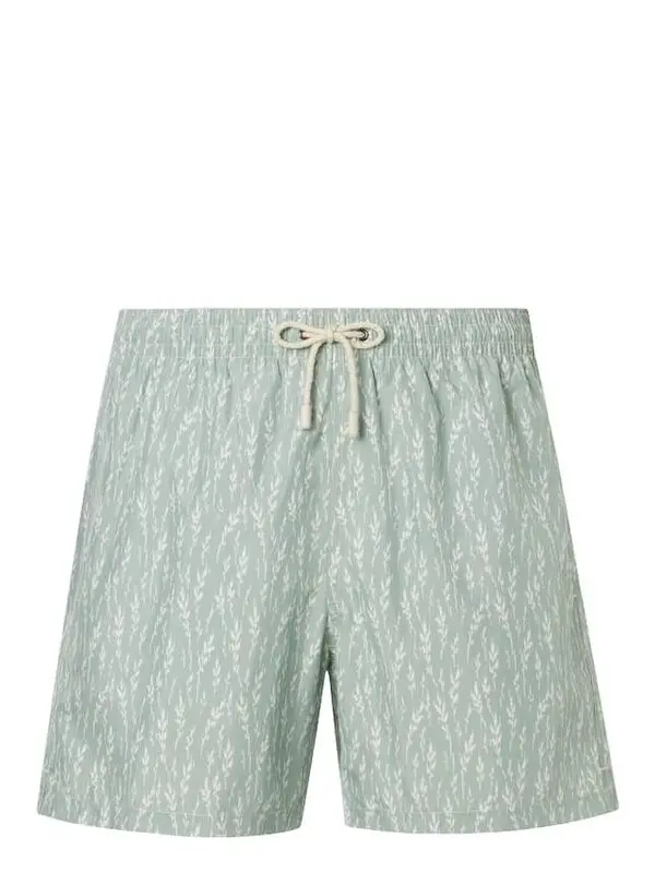 Canali Printed Swim Trunks - Green