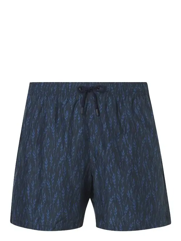 Canali Printed Swim Trunks - Blue