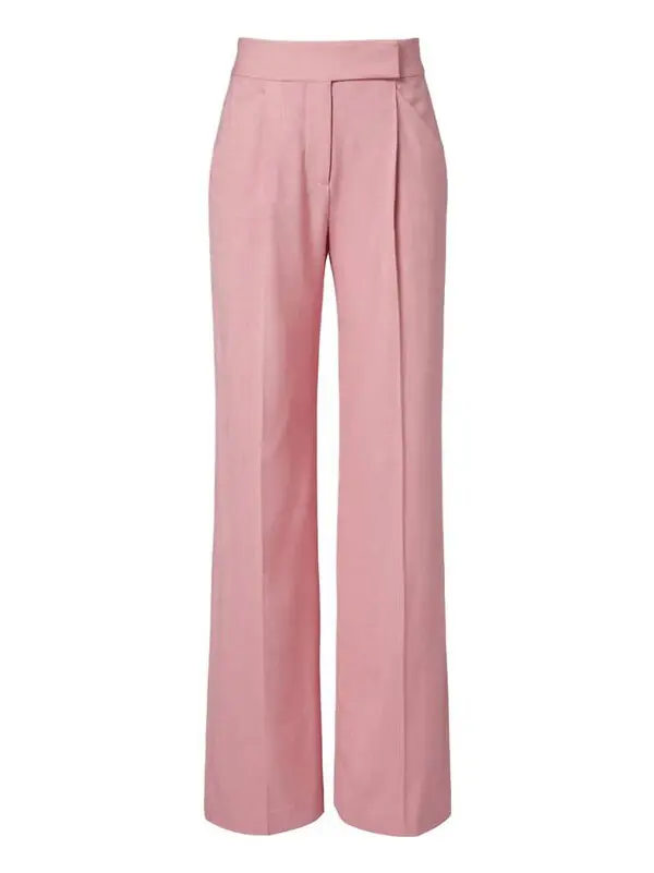Veronica Beard Marbeau Wide-leg Pants - Pink