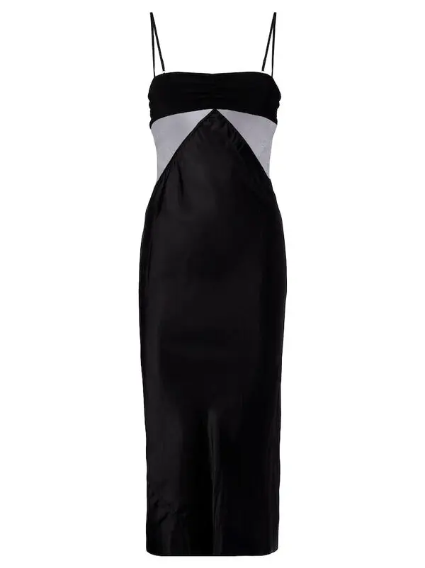 Rick Owens Combo Slip Dress - Black