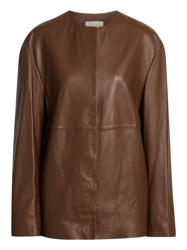 Loulou De Saison Atalia Leather Jacket - Brown