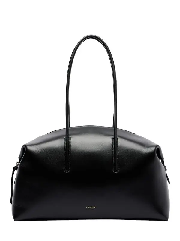 DEMELLIER Stockholm Large Leather Top-handle Bag - Black