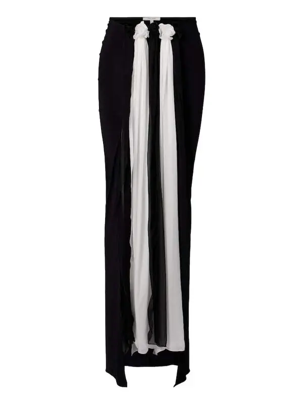 NENSI DOJAKA Carnation Maxi Skirt - Black