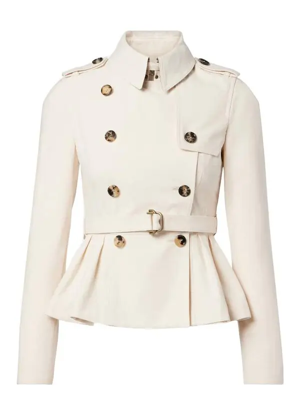 Burberry Cotton Gabardine Jacket - Beige