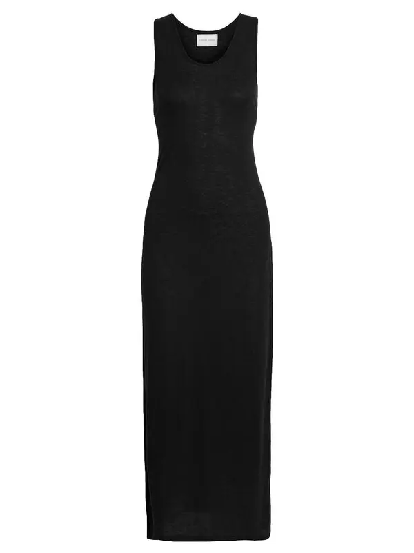 Loulou De Saison Myron Jersey Midi Dress - Black