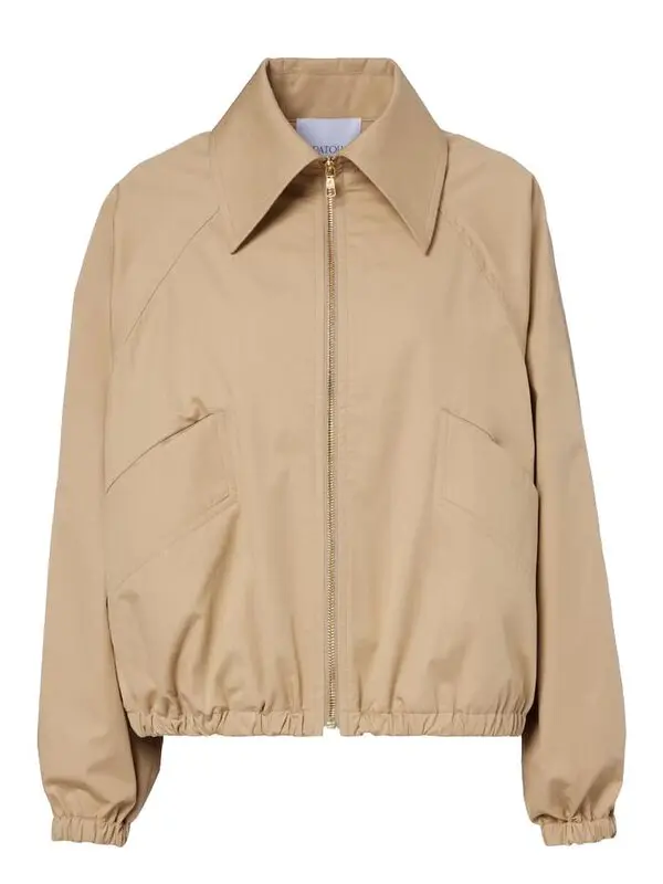 PATOU Cotton Bomber Jacket - Beige