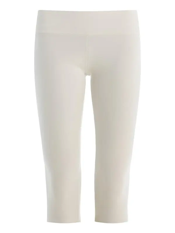 TOTEME Knit Capri Leggings - White