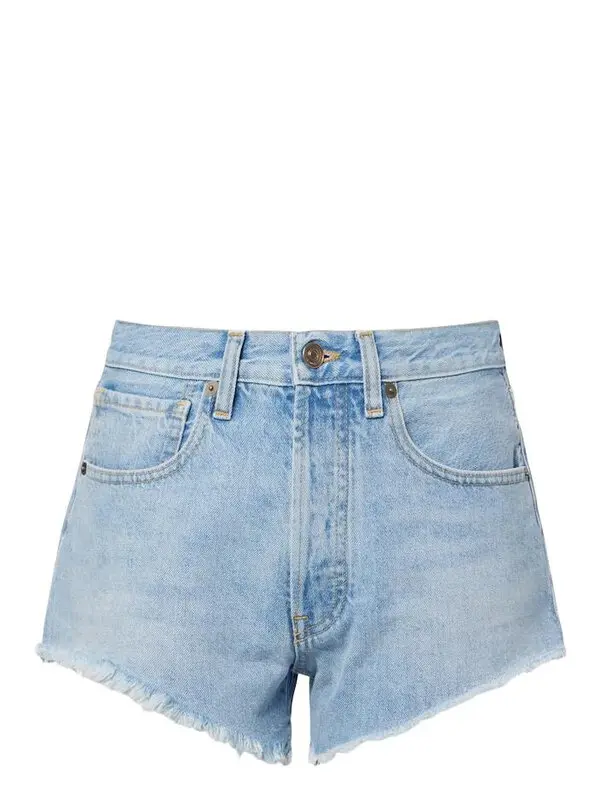 Alanui Island's Diary Denim Shorts - Blue