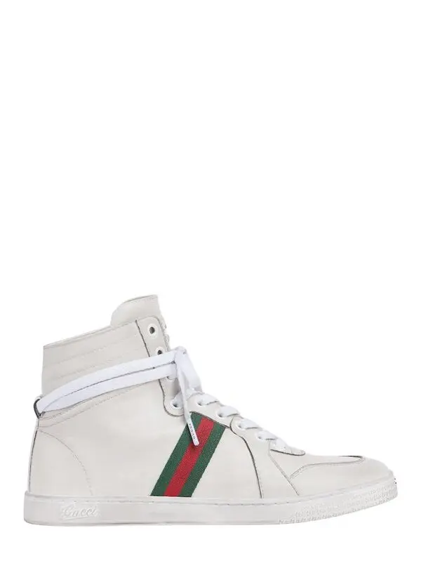Gucci Stretch High-top Sneaker - White