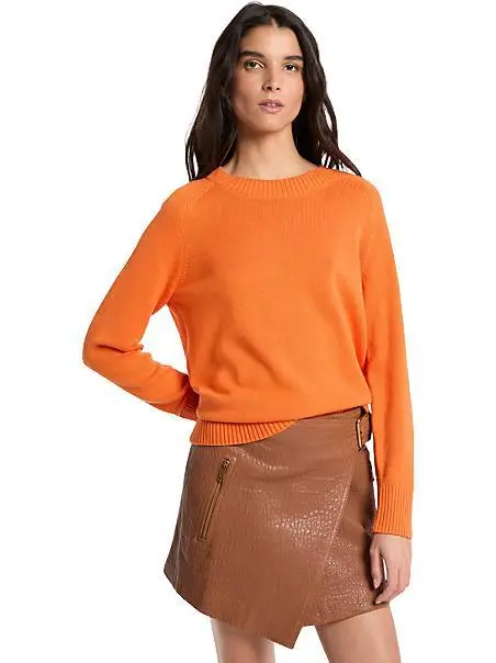 Michael Kors Wool And Cotton Sweater - Orange