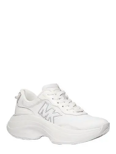 Michael Kors Athena Stretch Knit Trainer - White